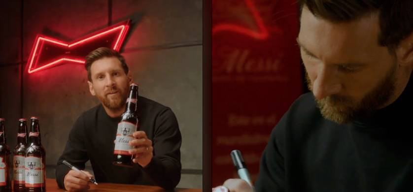 Lionel Messi is the brand ambassador of an American liquor company
